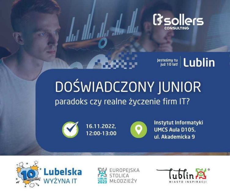 'Doświadczony junior' - paradoks czy realne życzenie firm IT? - wykład firmy Sollers - Listopad ...