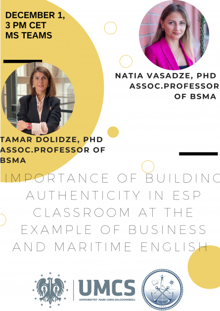 Importance of building authenticity in ESP classroom at the example of ... Importance of building authenticity in ESP classroom at the example of ...