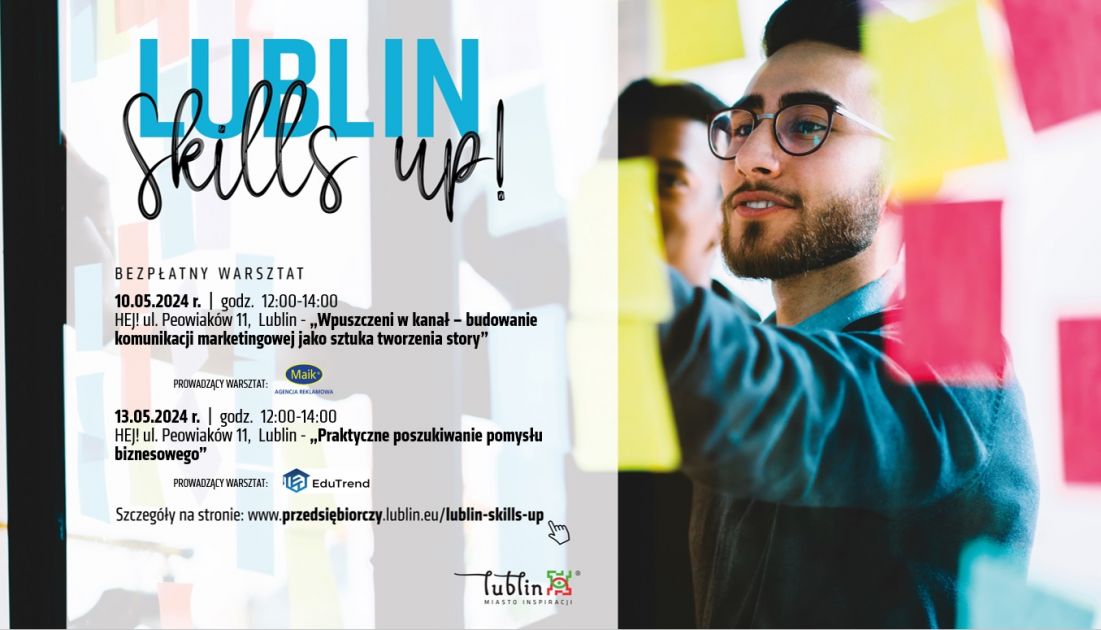 Bezpłatne warsztaty - Lublin Skills Up! - Maj - 2024 - Aktualności - Biznes - Strona główna UMCS