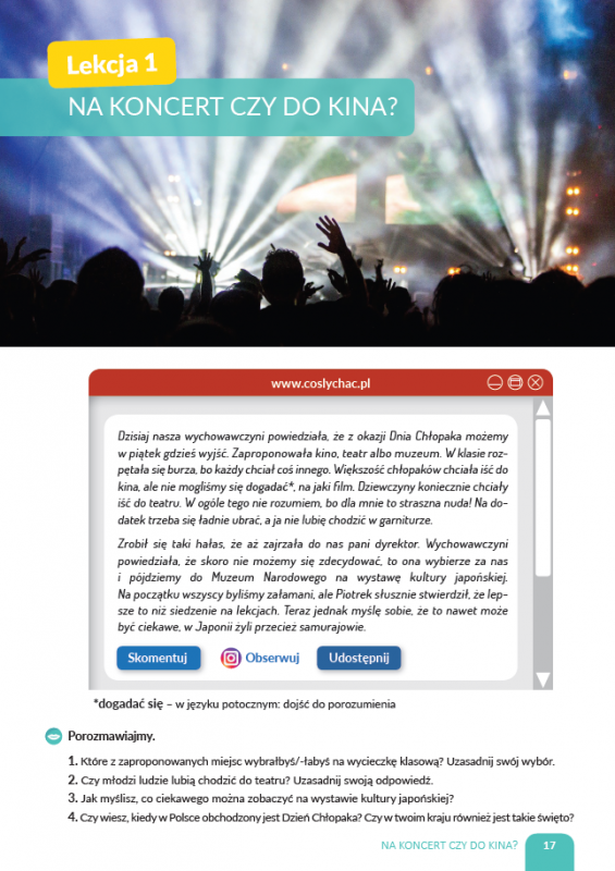 Klasa IX - Podręczniki - Język polski bez granic - Strona główna UMCS