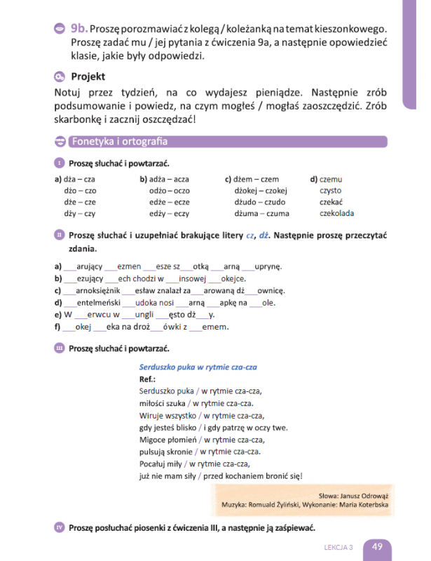 Spółgłoski ciszące i szumiące - Fonetyka i ortografia - Język polski ...