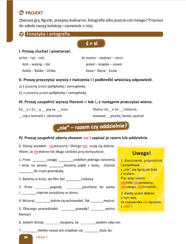 Spółgłoski ciszące i szumiące - Fonetyka i ortografia - Język polski ...