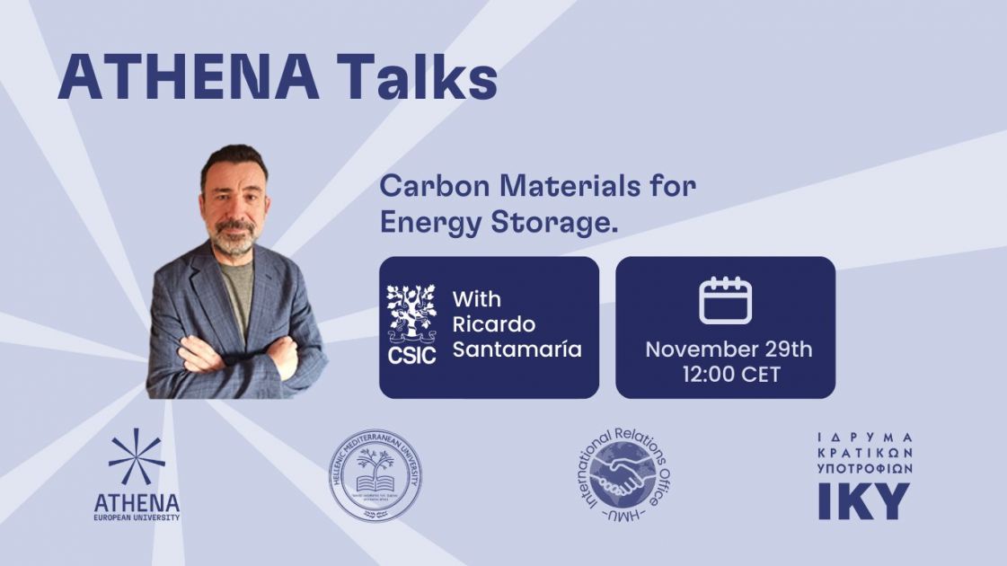 ATHENA Talk "Carbon Materials for Energy Storage" - November - 2023 ...