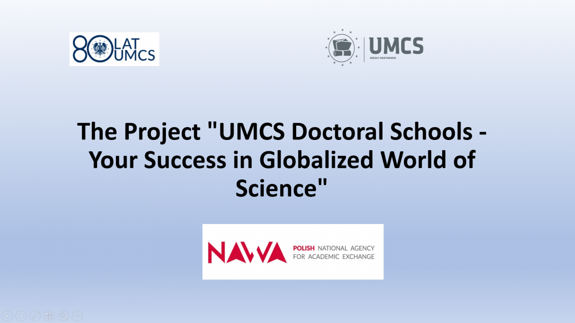 Dodatkowe staże zagraniczne w ramach Projektu "UMCS Doctoral Schools ...