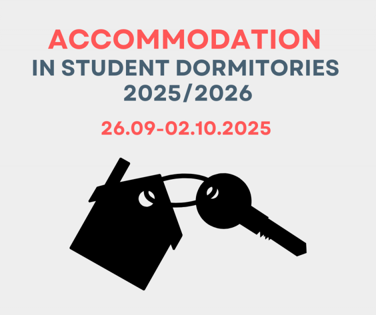 Accommodation schedule in student residence halls 2025/2026 - September ...