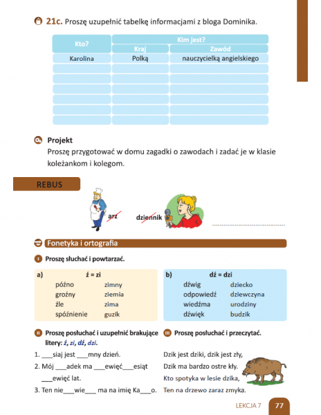 Spółgłoski ciszące i szumiące - Fonetyka i ortografia - Język polski ...
